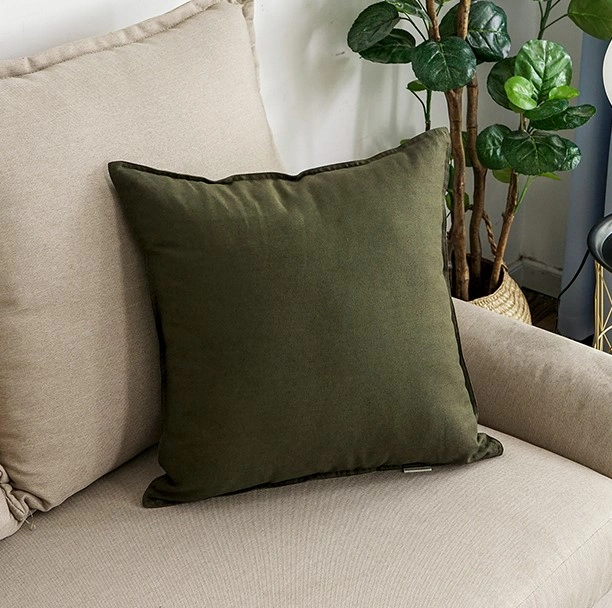 Olive green pillow store